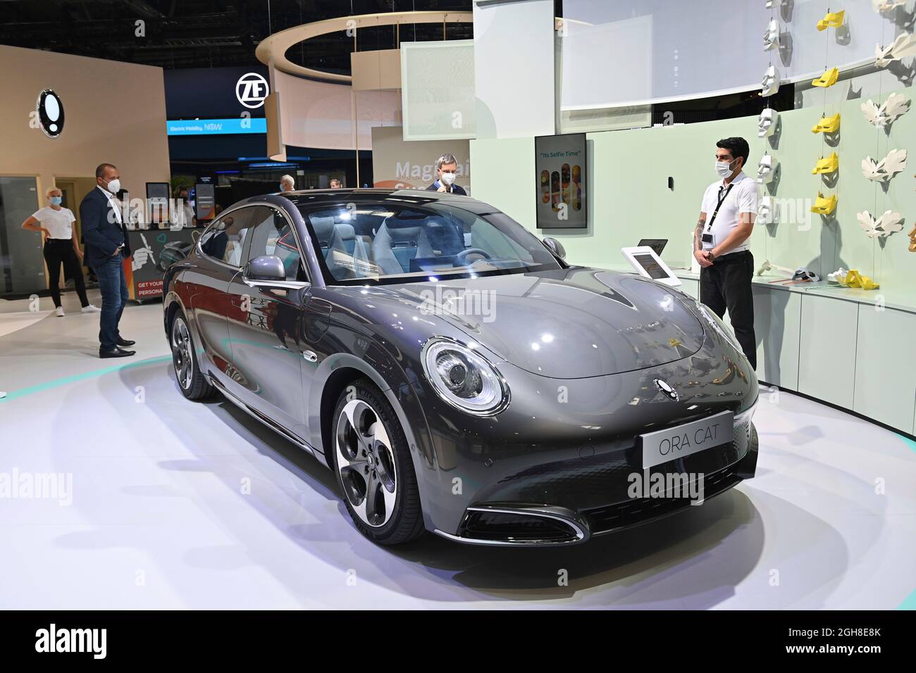 Stand of the Chinese car manufacturer ORA CAT in the Muenchen Riem ...