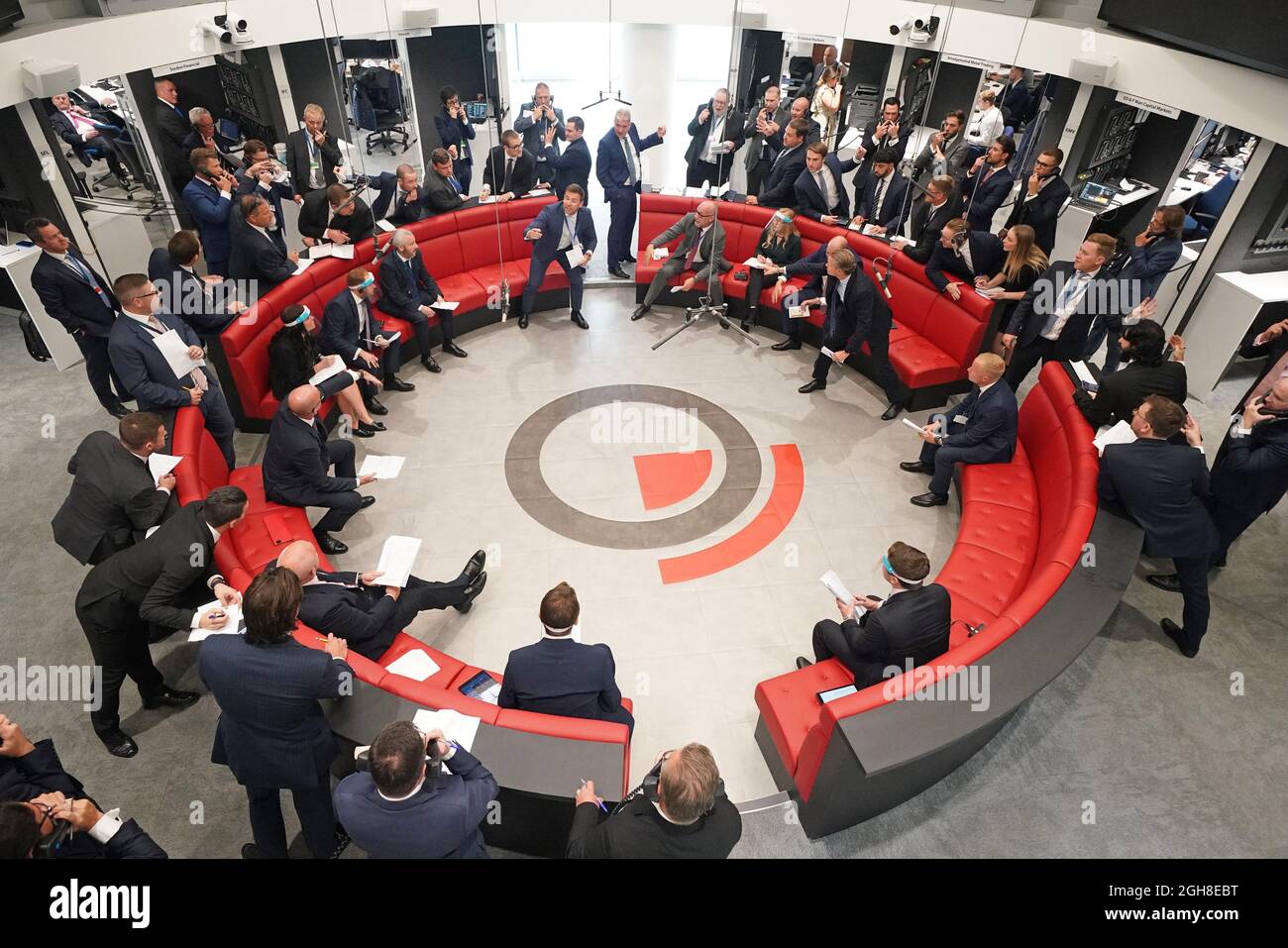 Traders in the Ring at the London Metals Exchange, in the City of ...