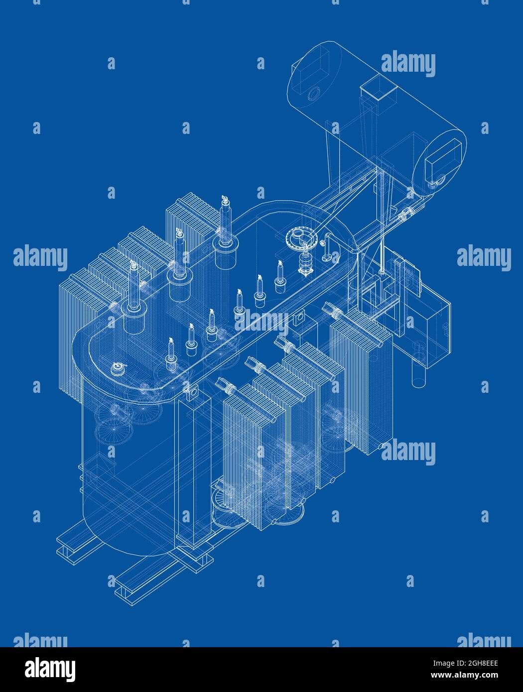 High-voltage transformer. Vector Stock Vector Image & Art - Alamy