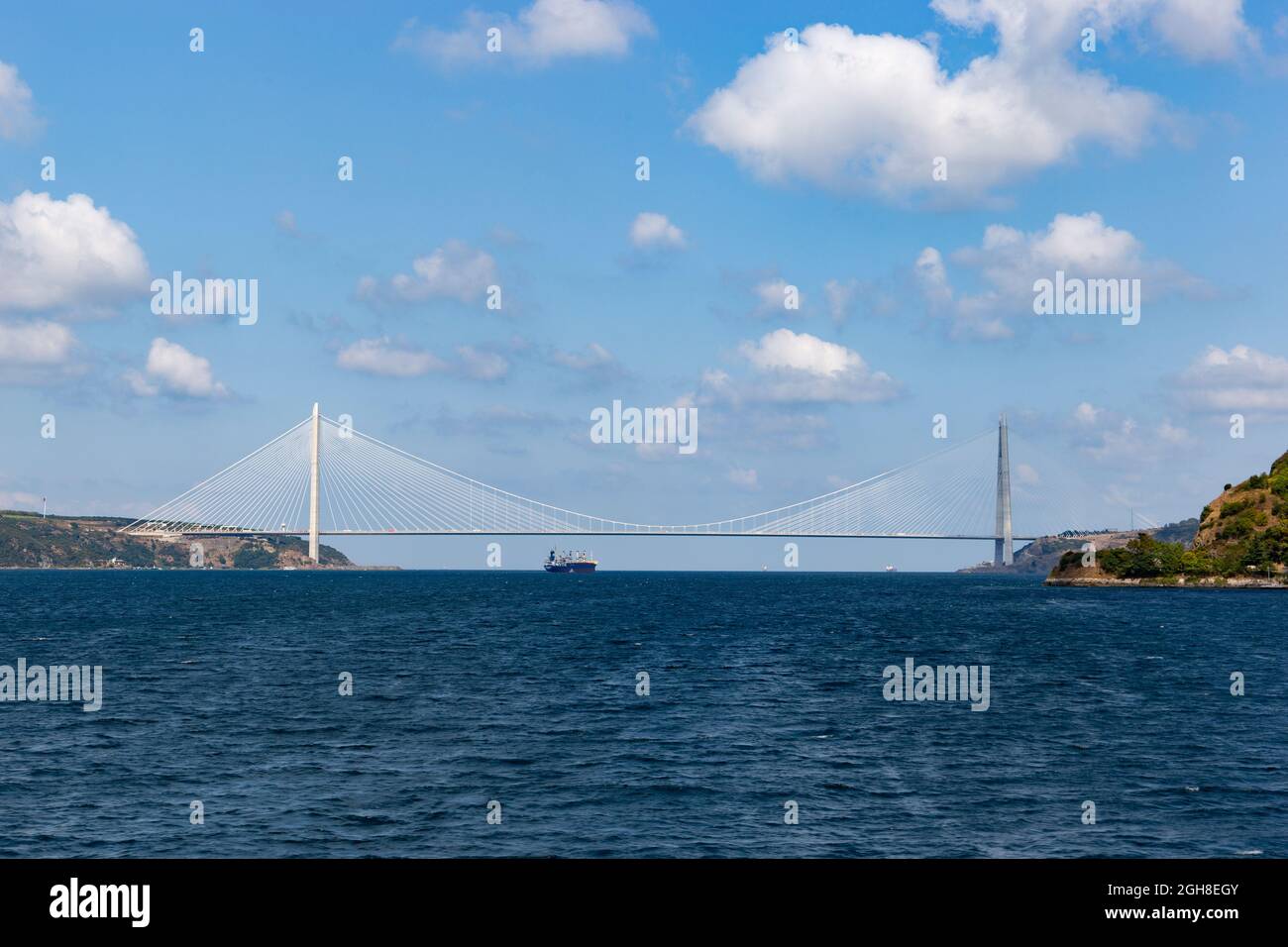 Third Bridge, Yavuz Sultan Selim Bridge. Istanbul, Turkey Stock Photo ...