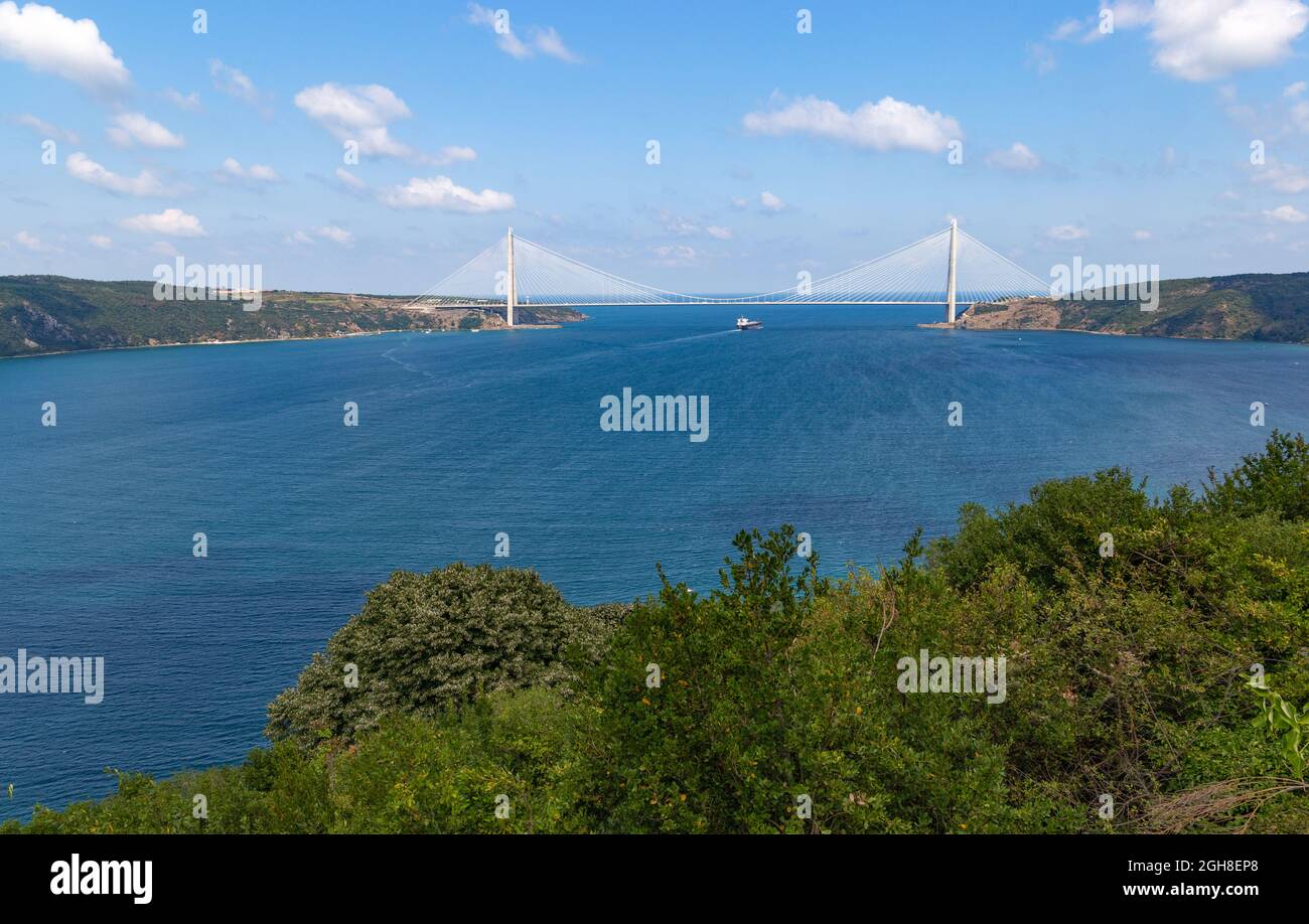 Third Bridge, Yavuz Sultan Selim Bridge. Istanbul, Turkey Stock Photo ...