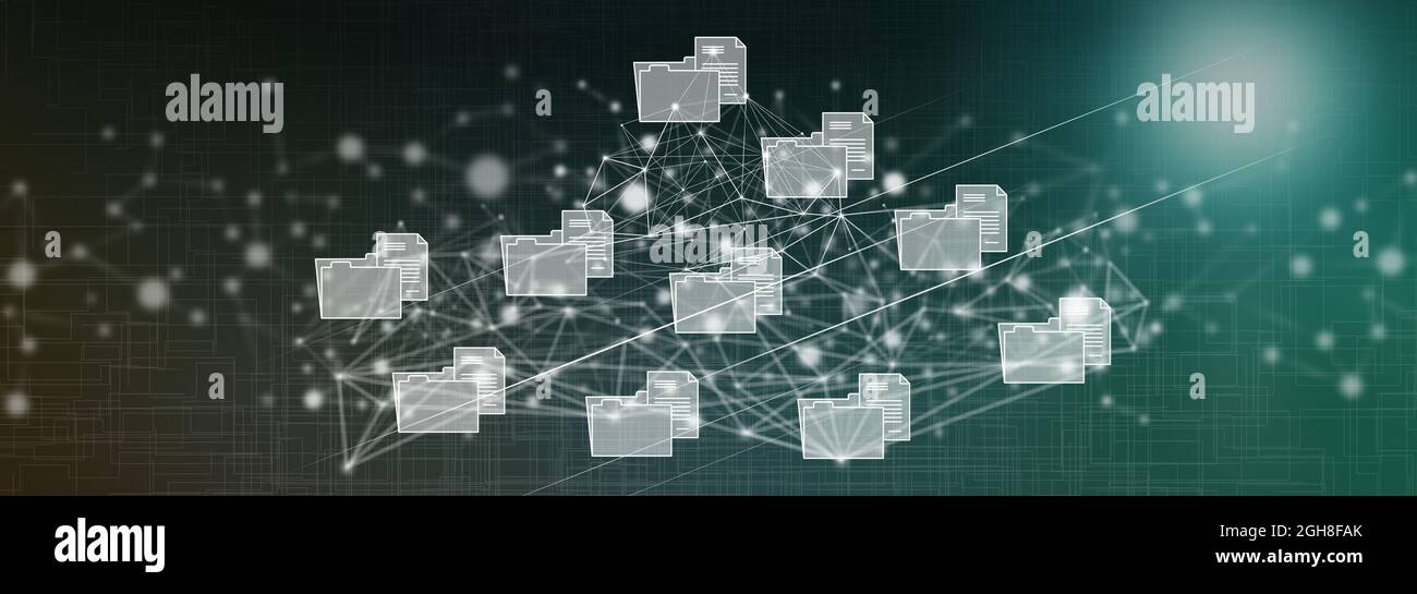 Illustration of a data connection concept Stock Photo - Alamy