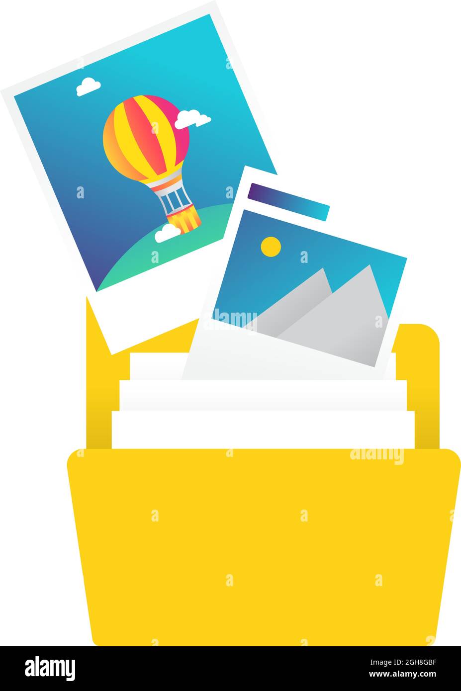 Photo gallery folder icon image album vector Stock Vector Image & Art ...