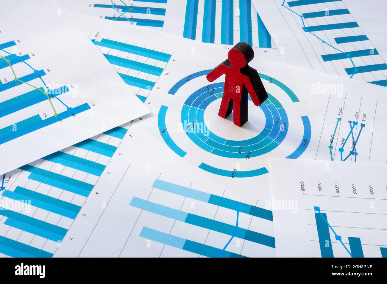 Papers with strategy of customer centric approach Stock Photo - Alamy
