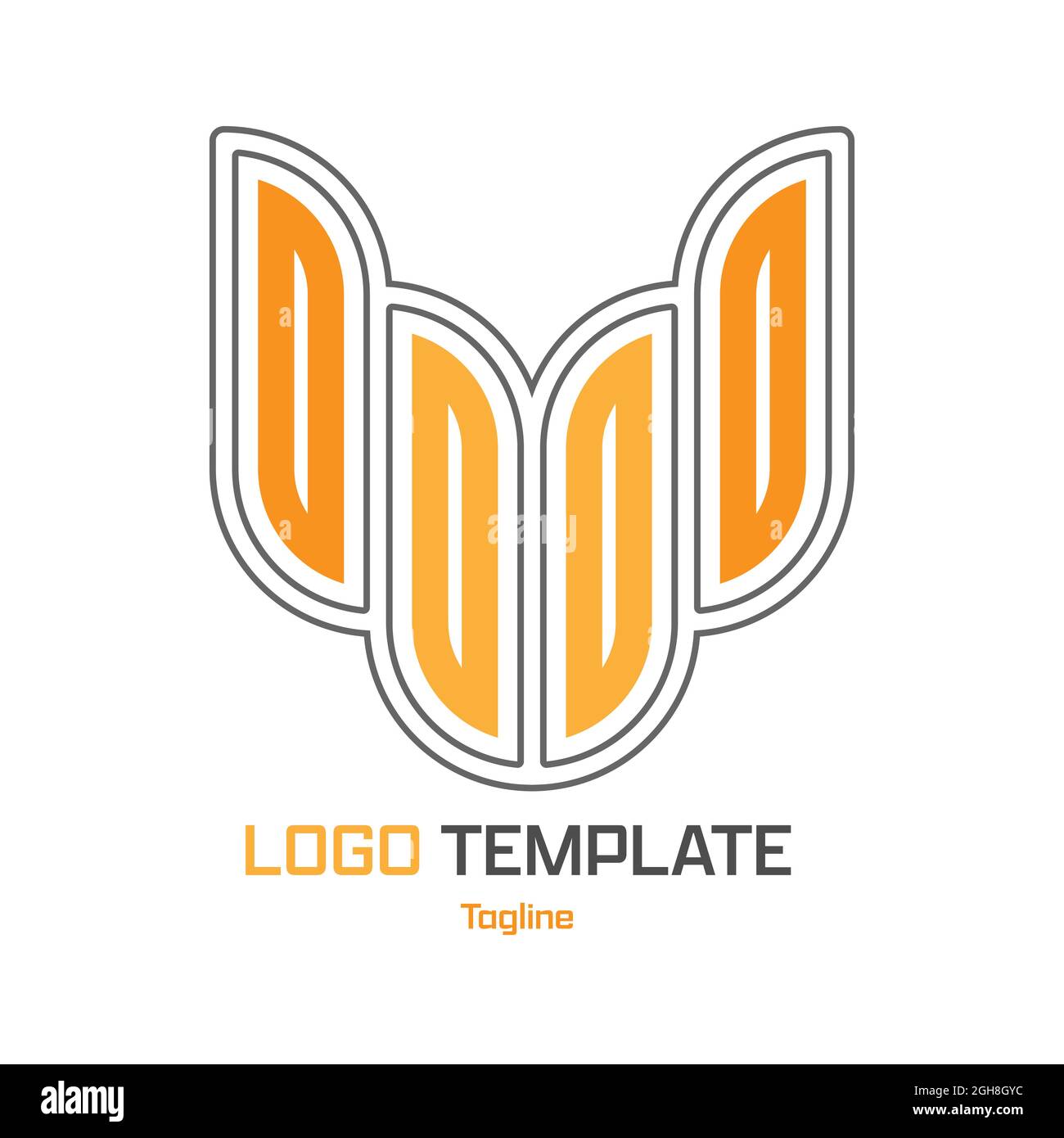 logo template for a business, company or corporation. Flat style Stock ...