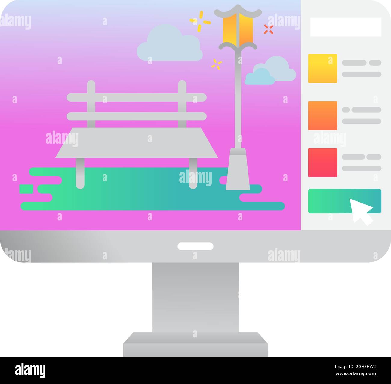 Post and comment in social media icon vector Stock Vector Image & Art ...