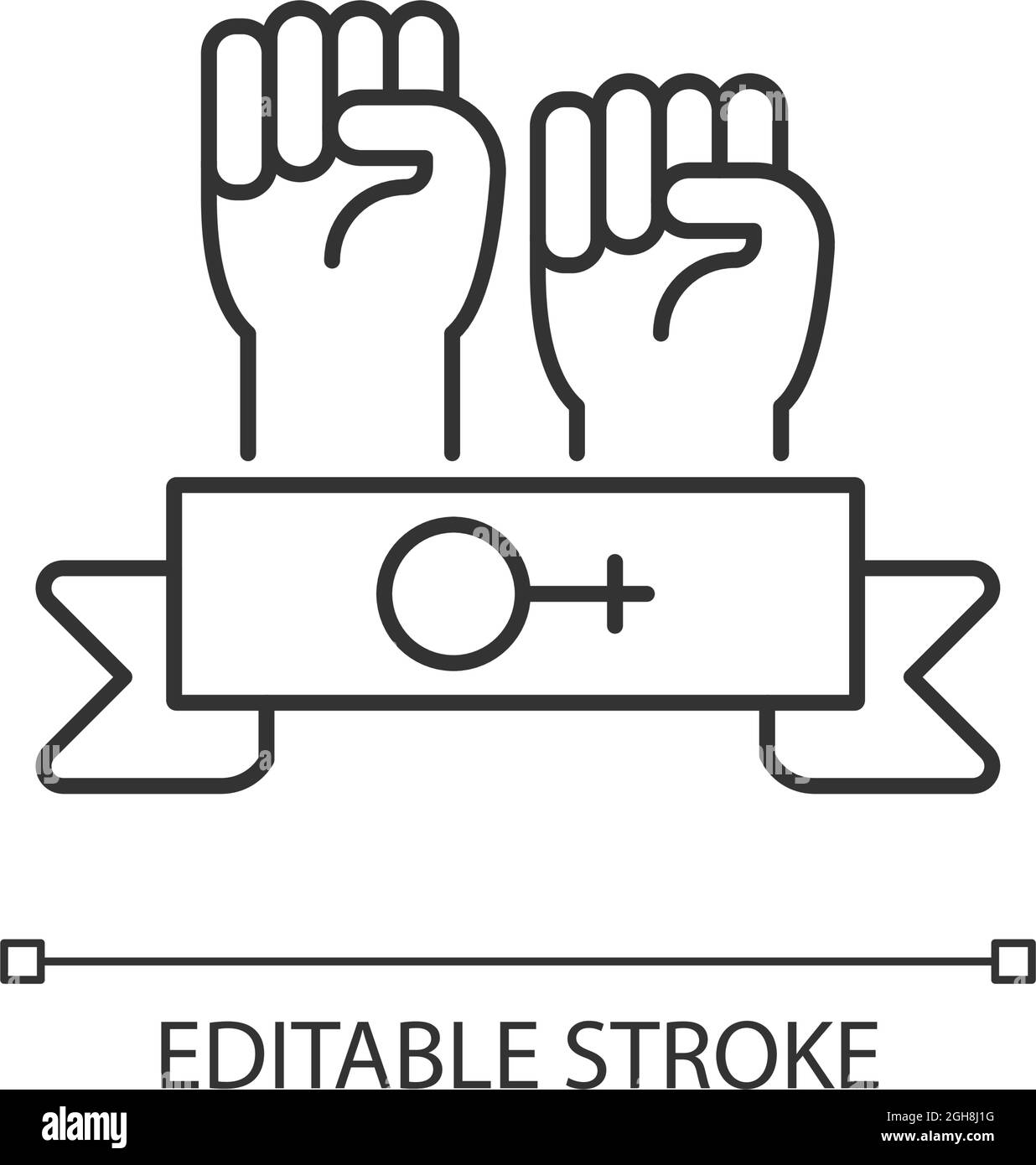 Women community linear icon Stock Vector Image & Art - Alamy