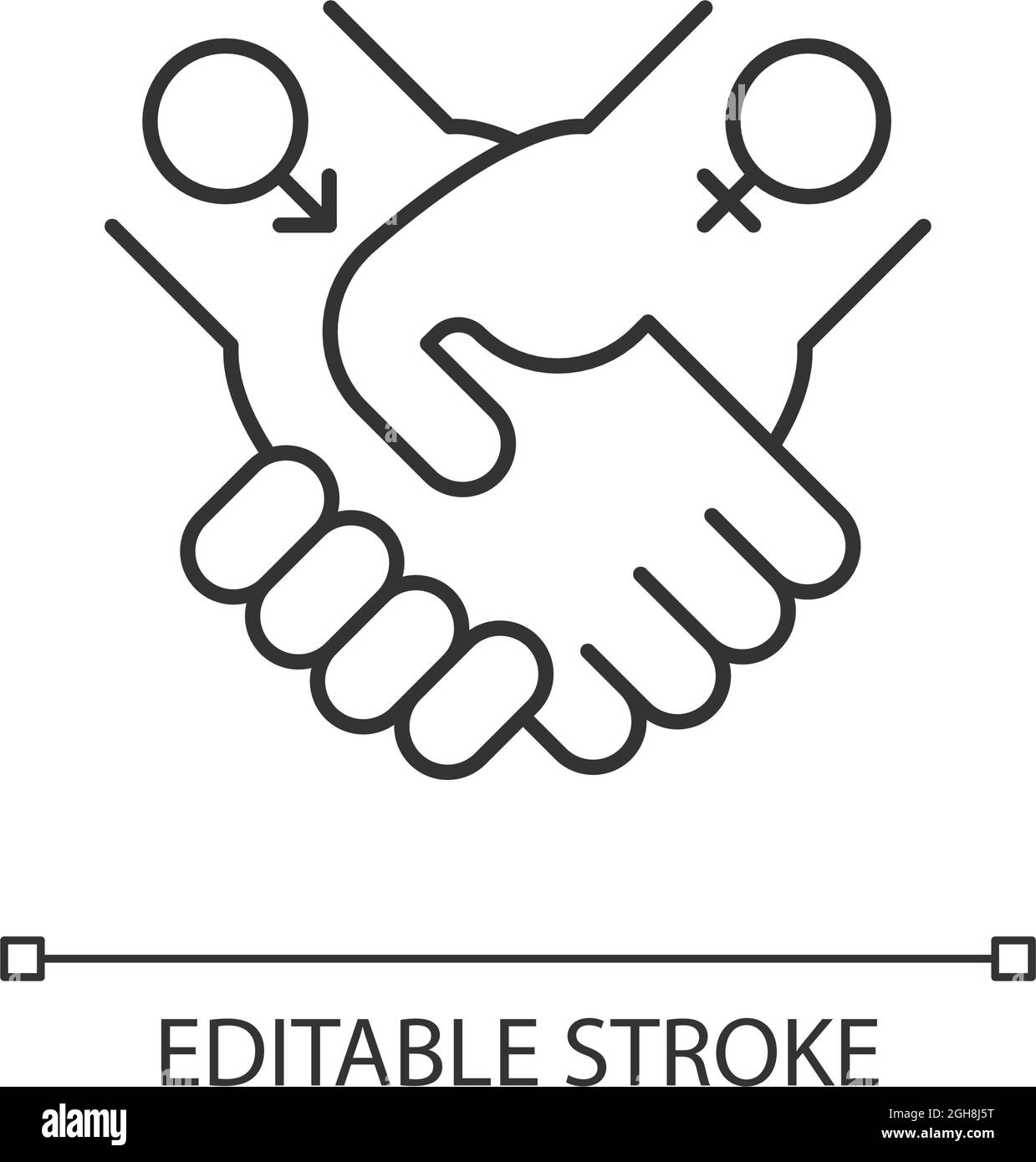 Male female equality sign Black and White Stock Photos & Images - Alamy