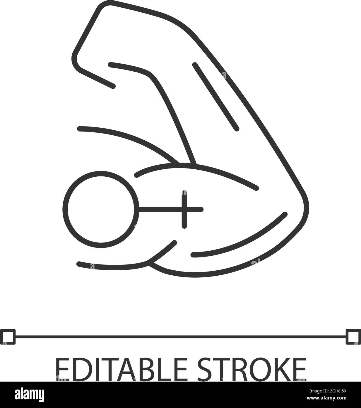 Mentally strong women linear icon Stock Vector Image & Art - Alamy