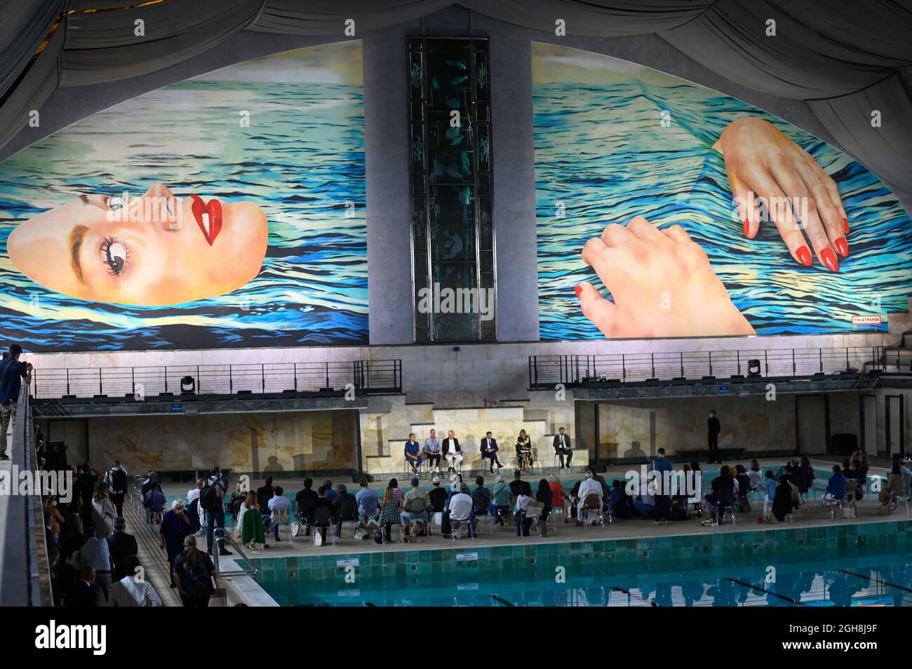Milan, Inauguration of the Be Water installation by Maurizio Cattelan ...