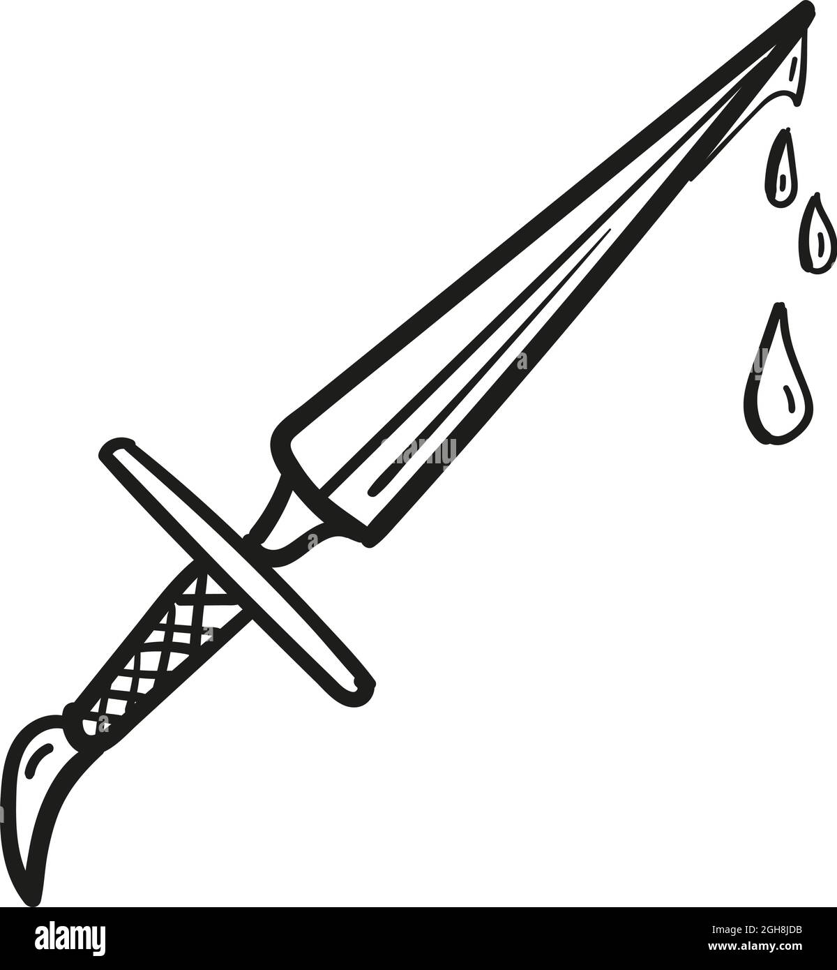 Macbeth Dagger Drawing
