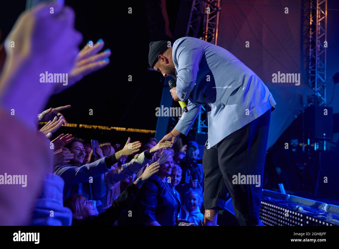 Kiev, Ukraine September 3, 2021: Famous Ukrainian singer Dmitry Monatik ...