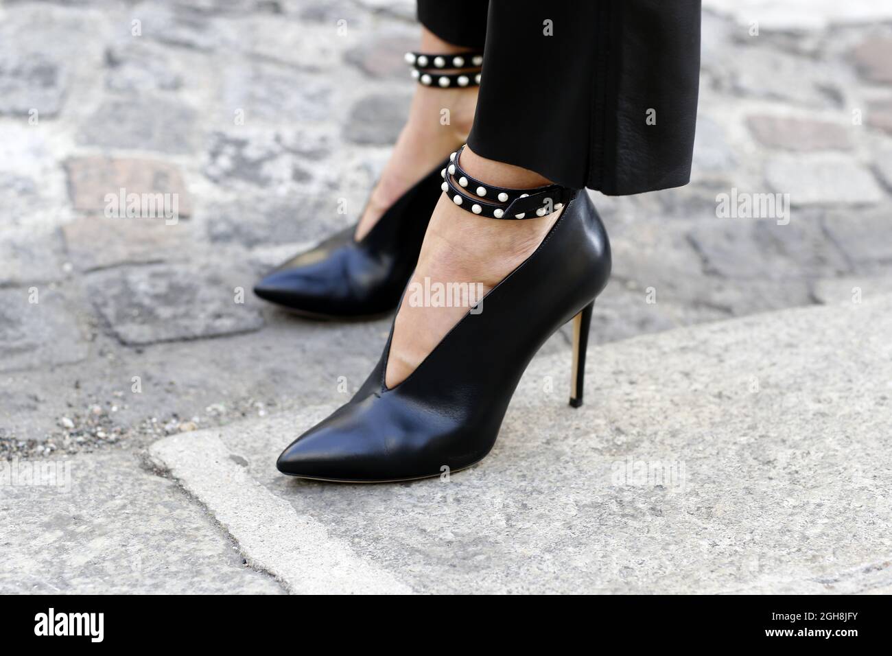 Black High Heels - Streetstyle at Paris Fashion Week - Paris - France ...