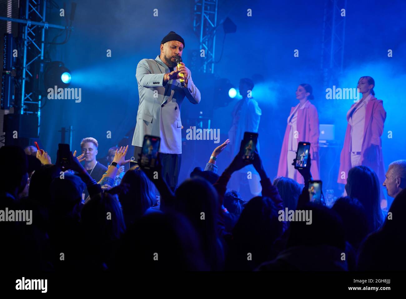 Kiev, Ukraine September 3, 2021: Famous Ukrainian singer Dmitry Monatik ...