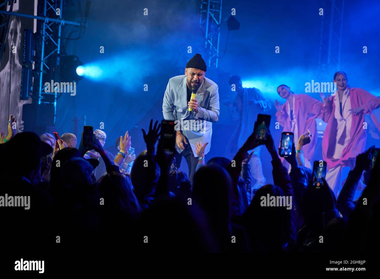 Kiev, Ukraine September 3, 2021: Famous Ukrainian singer Dmitry Monatik ...