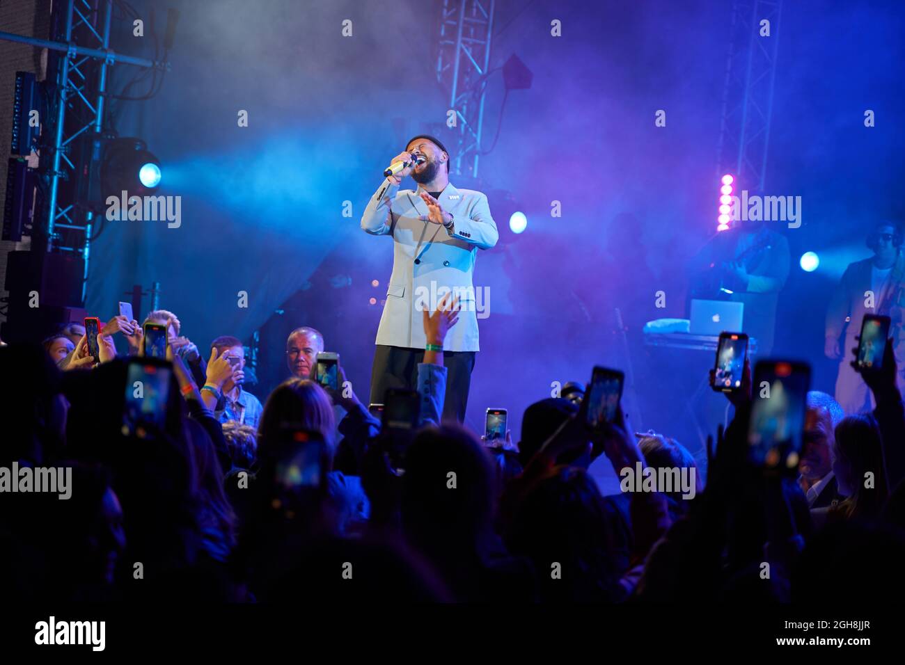 Kiev, Ukraine September 3, 2021: Famous Ukrainian singer Dmitry Monatik ...