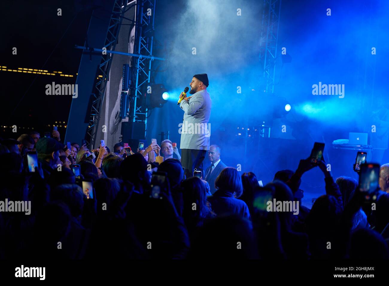 Kiev, Ukraine September 3, 2021: Famous Ukrainian singer Dmitry Monatik ...