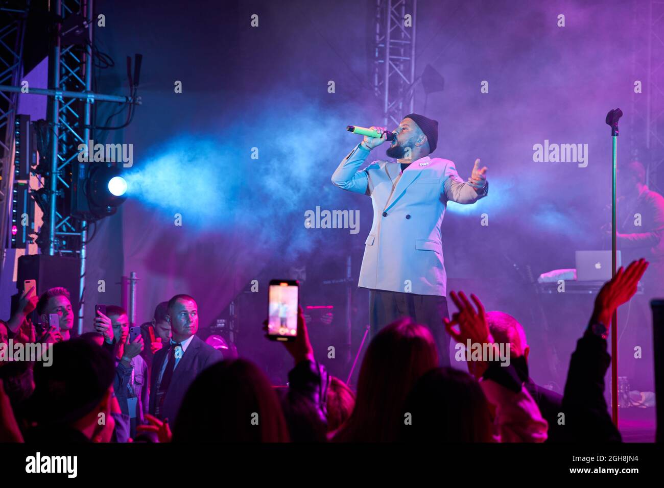 Kiev, Ukraine September 3, 2021: Famous Ukrainian singer Dmitry Monatik ...