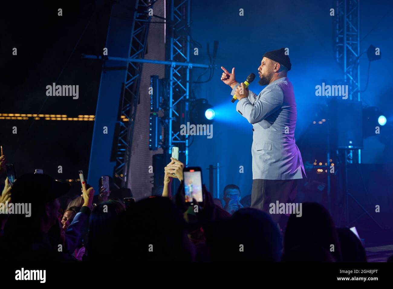 Kiev, Ukraine September 3, 2021: Famous Ukrainian singer Dmitry Monatik ...