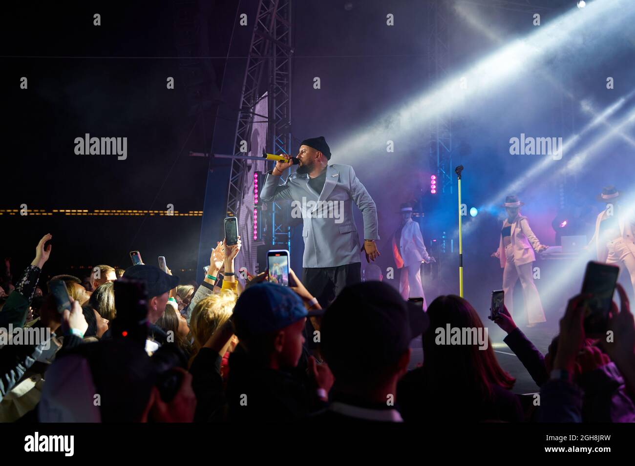Kiev, Ukraine September 3, 2021: Famous Ukrainian singer Dmitry Monatik ...