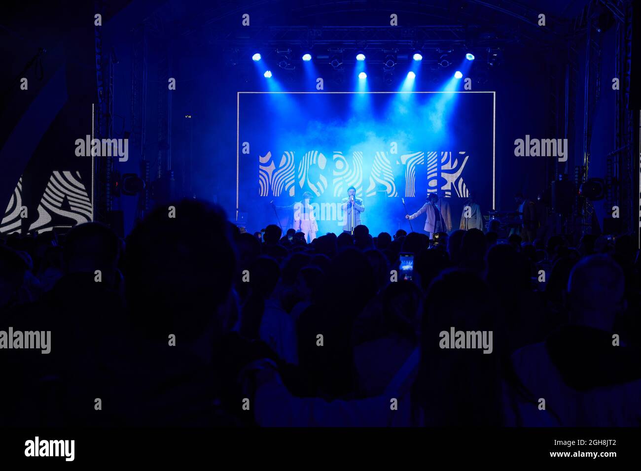 Kiev, Ukraine September 3, 2021: Famous Ukrainian singer Dmitry Monatik ...