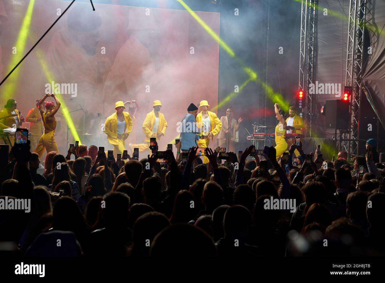 Kiev, Ukraine September 3, 2021: Famous Ukrainian singer Dmitry Monatik ...