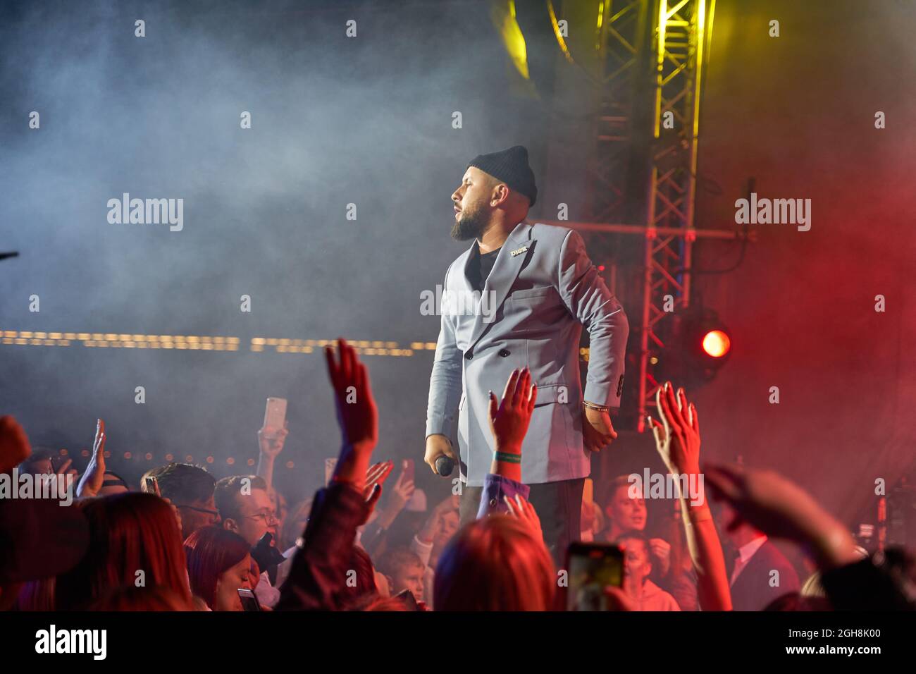 Kiev, Ukraine September 3, 2021: Famous Ukrainian singer Dmitry Monatik ...