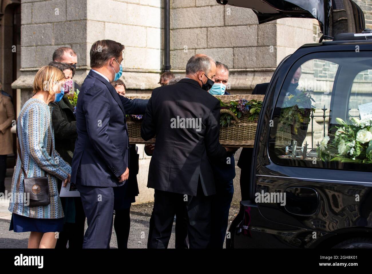 John Hume Junior (second left) and his brother Aidan (second right ...