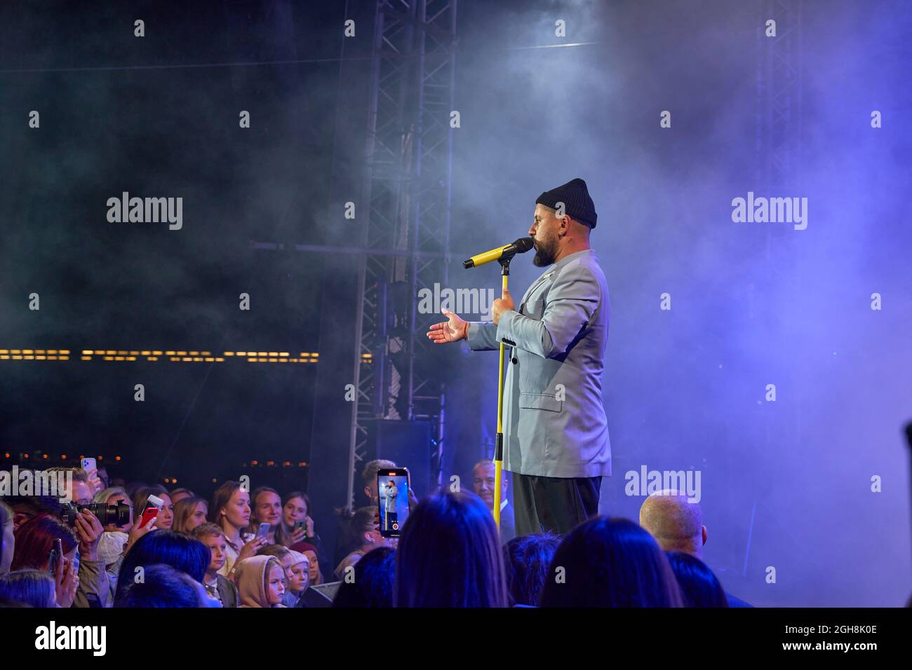 Kiev, Ukraine September 3, 2021: Famous Ukrainian singer Dmitry Monatik ...