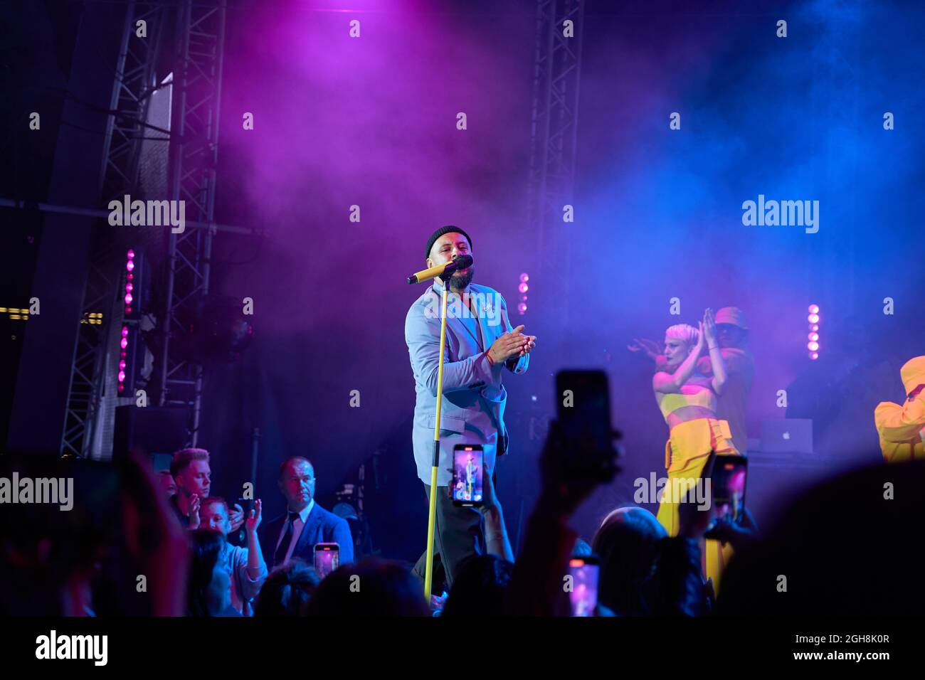 Kiev, Ukraine September 3, 2021: Famous Ukrainian singer Dmitry Monatik ...
