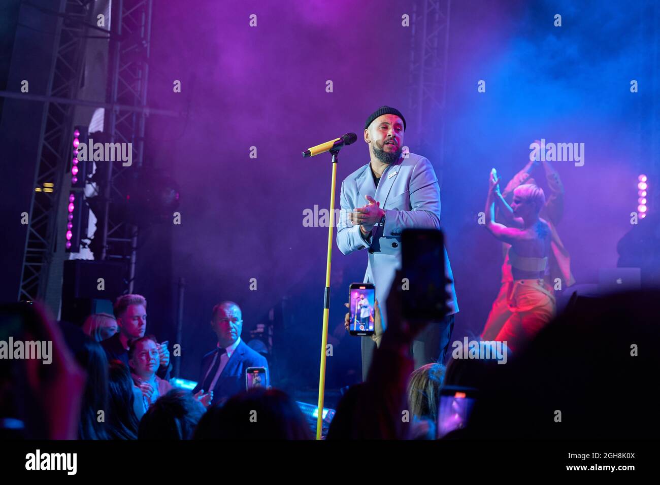 Kiev, Ukraine September 3, 2021: Famous Ukrainian singer Dmitry Monatik ...