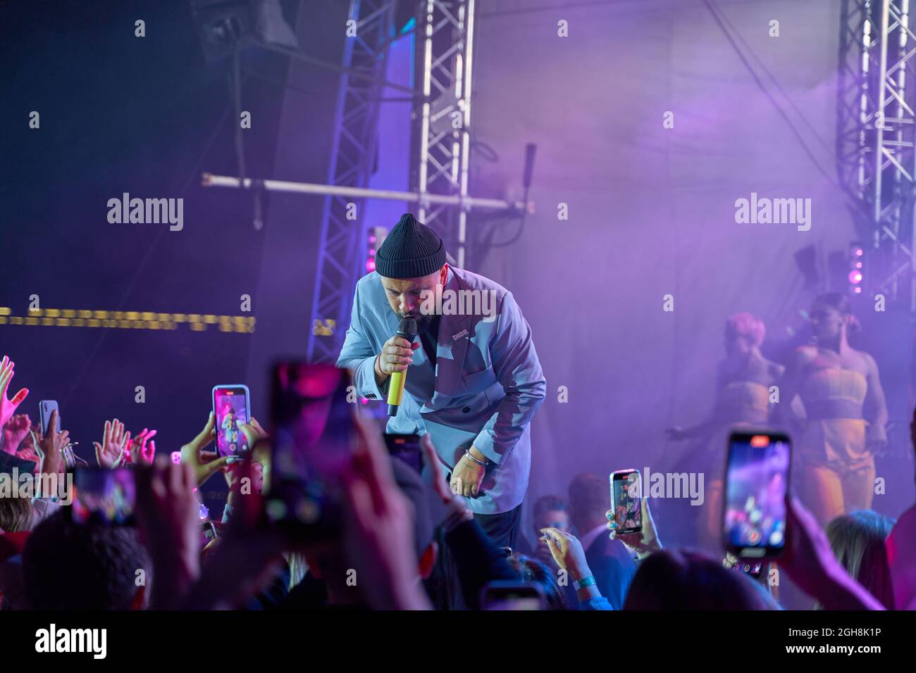 Kiev, Ukraine September 3, 2021: Famous Ukrainian singer Dmitry Monatik ...