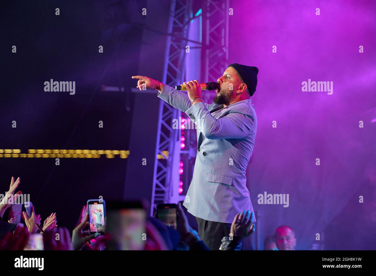 Kiev, Ukraine September 3, 2021: Famous Ukrainian singer Dmitry Monatik ...