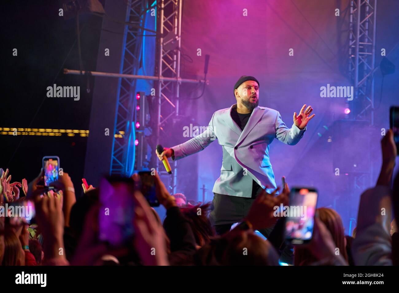 Kiev, Ukraine September 3, 2021: Famous Ukrainian singer Dmitry Monatik ...