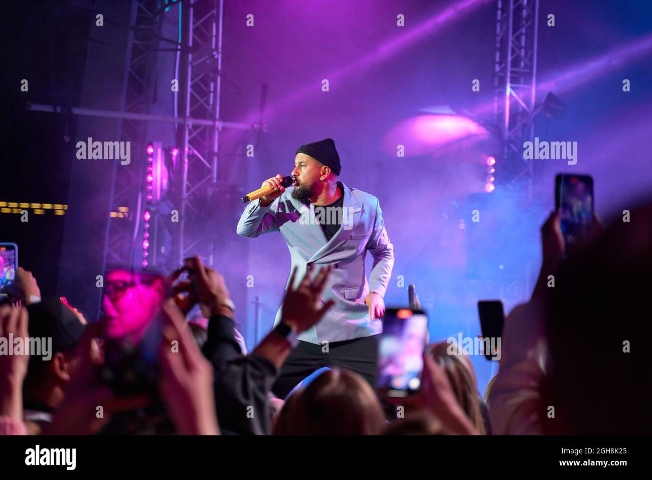 Kiev, Ukraine September 3, 2021: Famous Ukrainian singer Dmitry Monatik ...