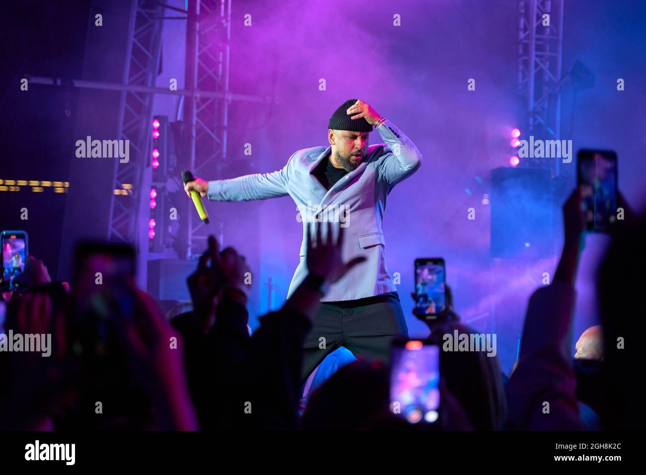 Kiev, Ukraine September 3, 2021: Famous Ukrainian singer Dmitry Monatik ...