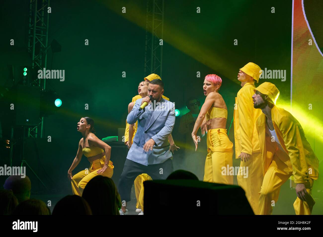 Kiev, Ukraine September 3, 2021: Famous Ukrainian singer Dmitry Monatik ...