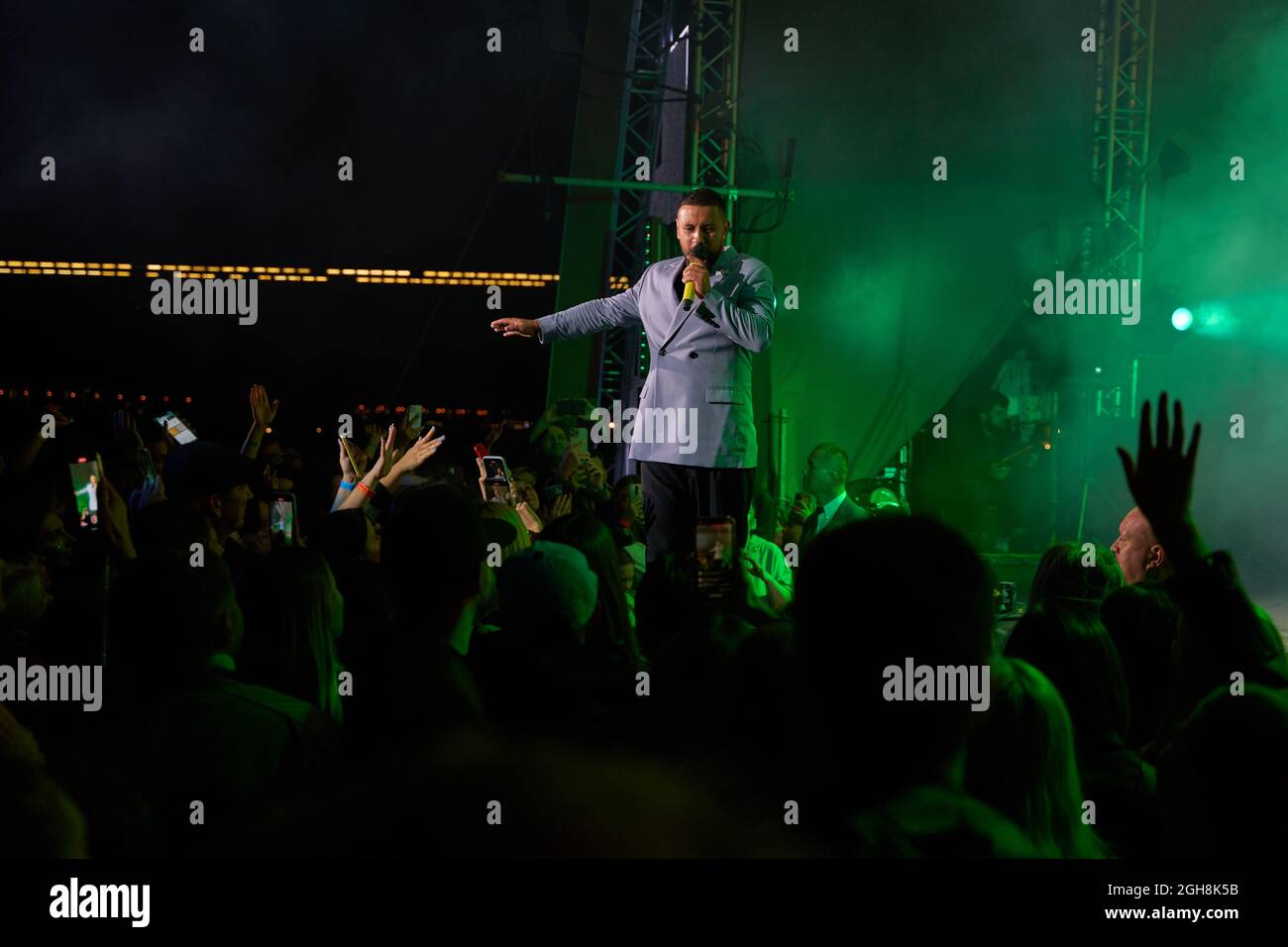 Kiev, Ukraine September 3, 2021: Famous Ukrainian singer Dmitry Monatik ...