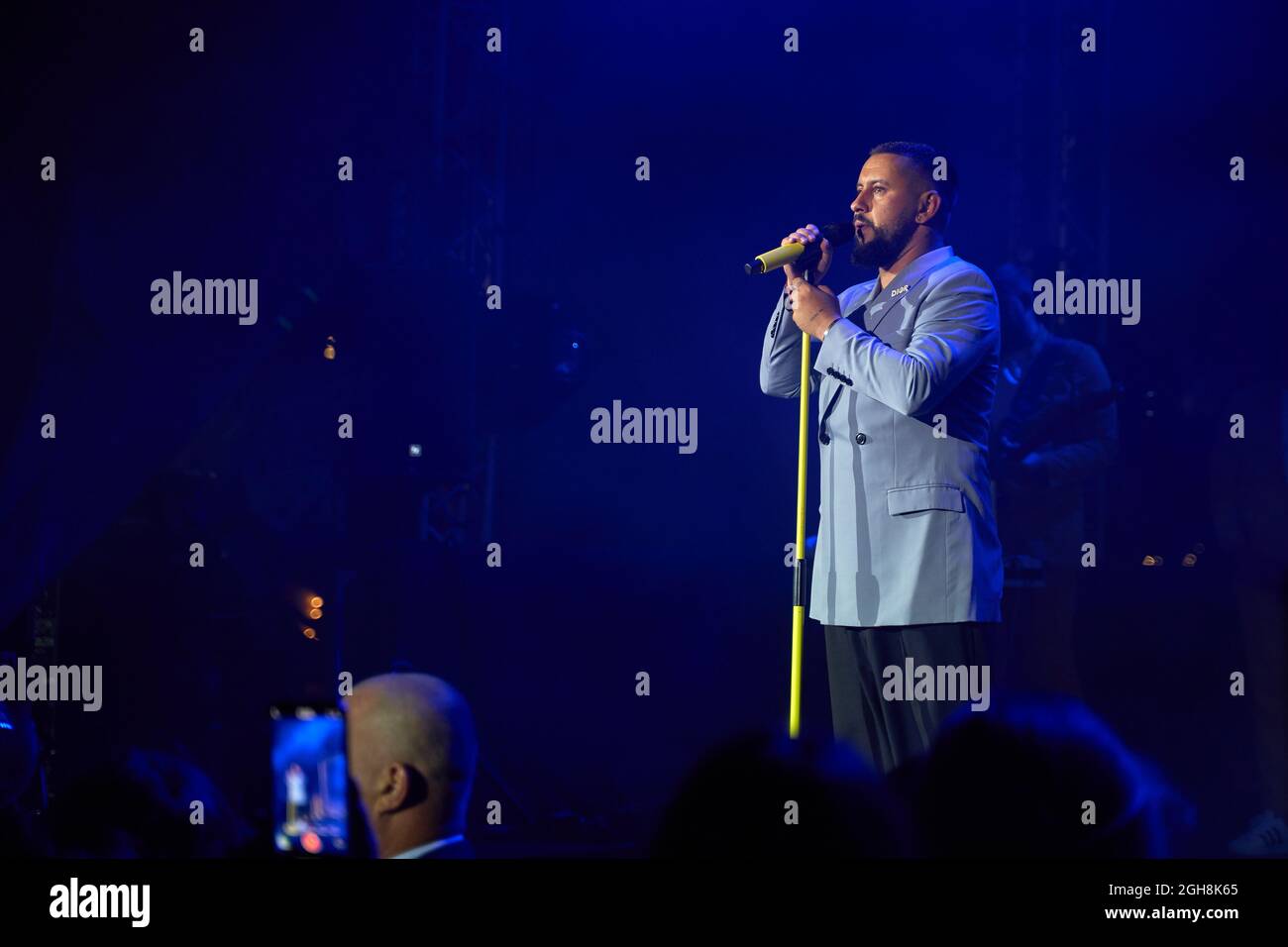 Kiev, Ukraine September 3, 2021: Famous Ukrainian singer Dmitry Monatik ...