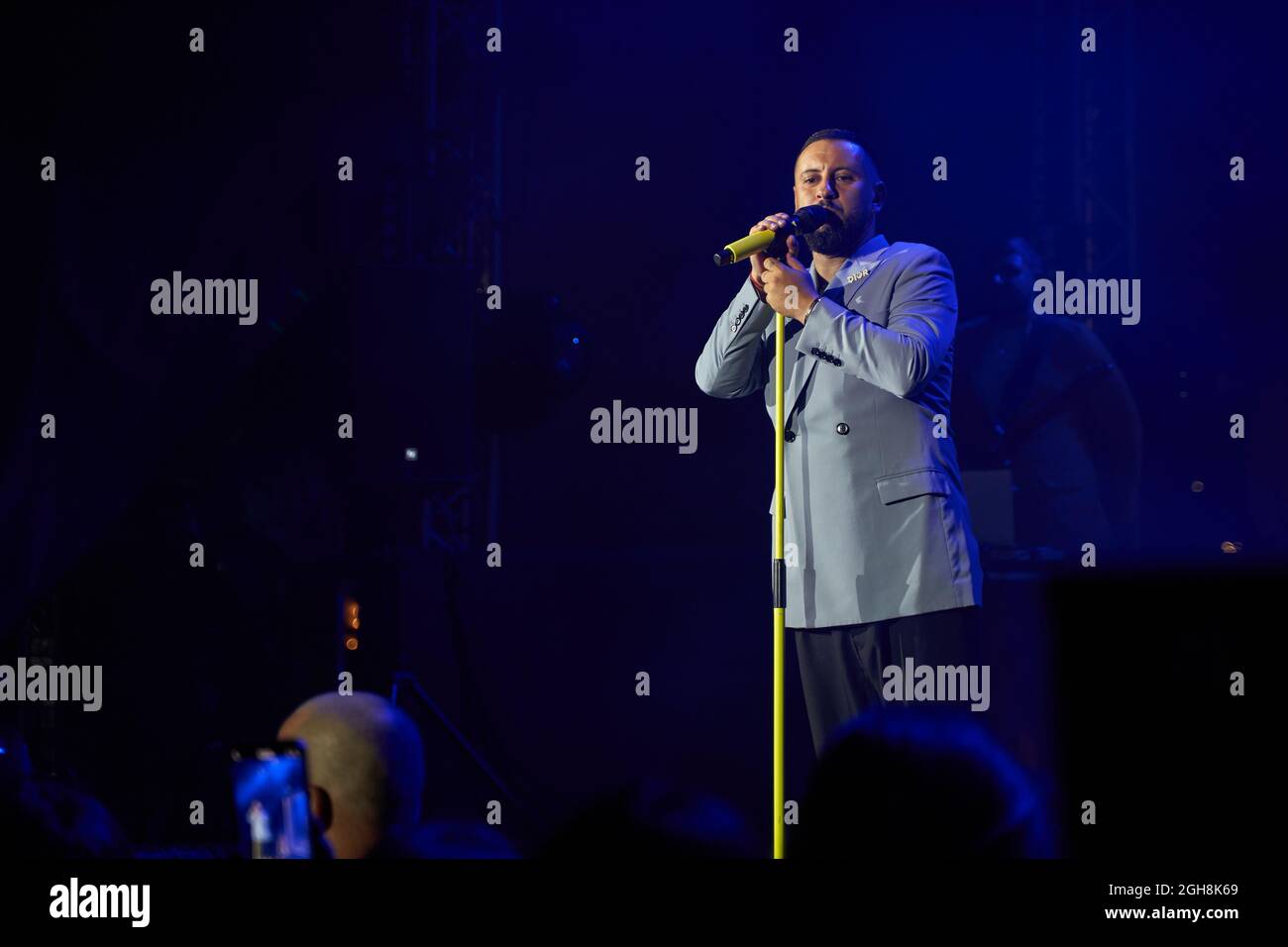 Kiev, Ukraine September 3, 2021: Famous Ukrainian singer Dmitry Monatik ...