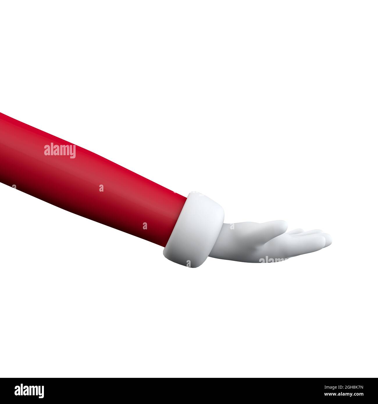 Santa Claus holding palm hand sign festive cartoon Christmas character ...