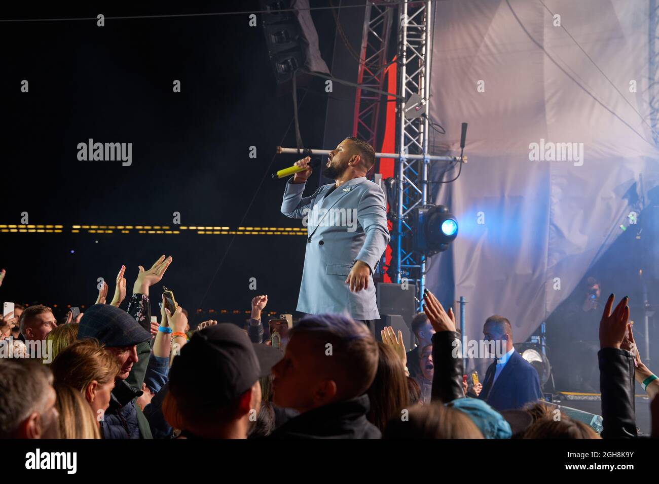 Kiev, Ukraine September 3, 2021: Famous Ukrainian singer Dmitry Monatik ...