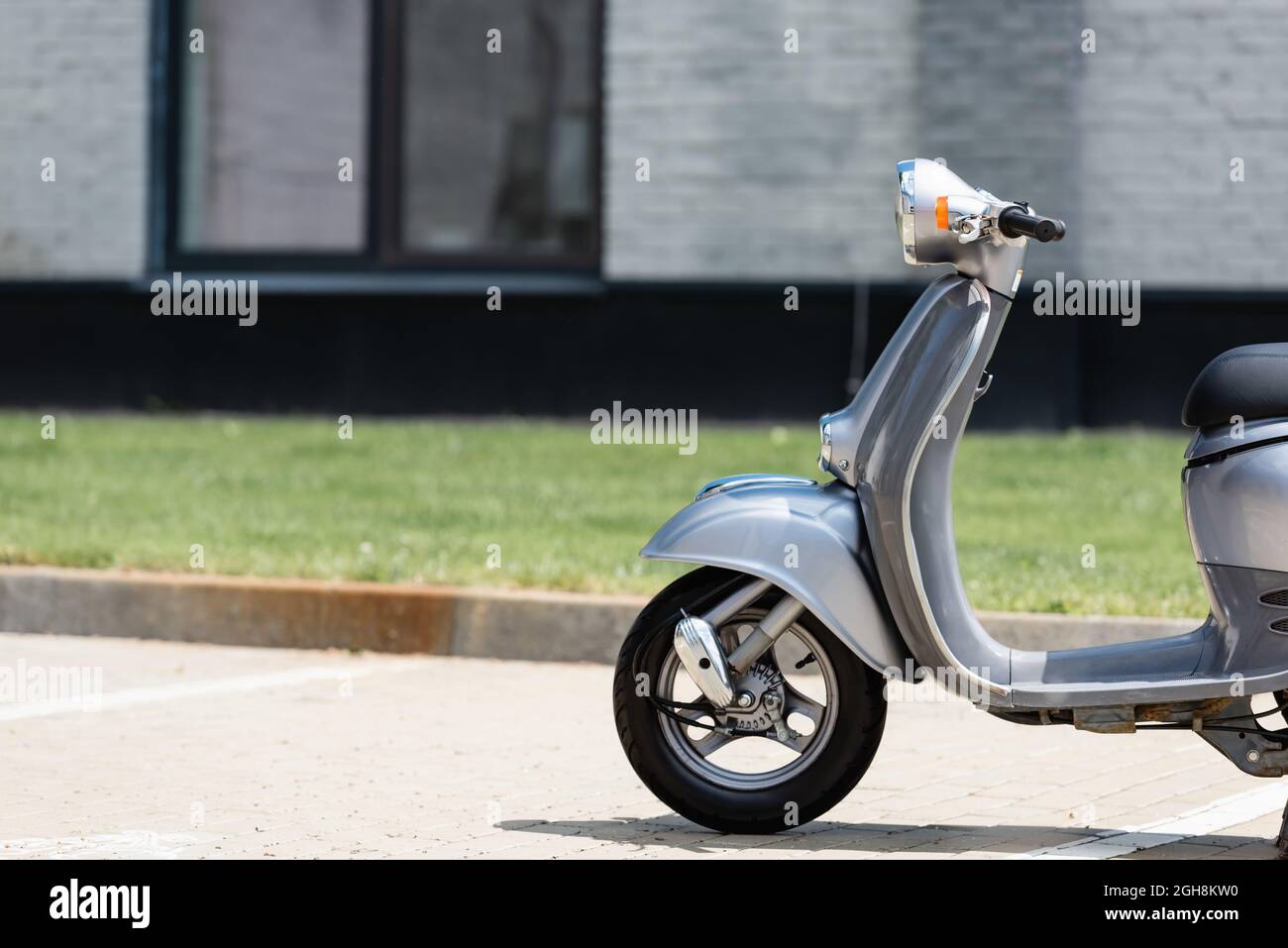 Grey scooter hi-res stock photography and images - Alamy