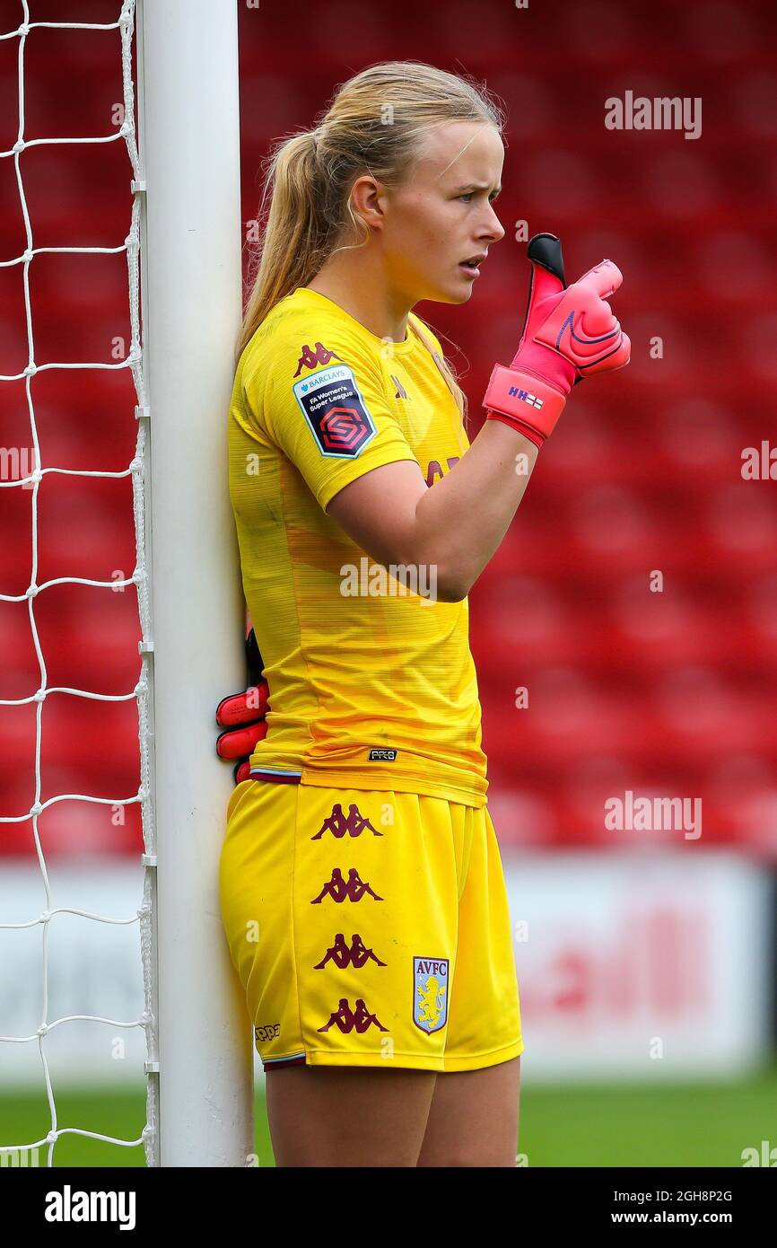 Aston Villa's keeper Hannah Hampton during the FA Women's Super League ...