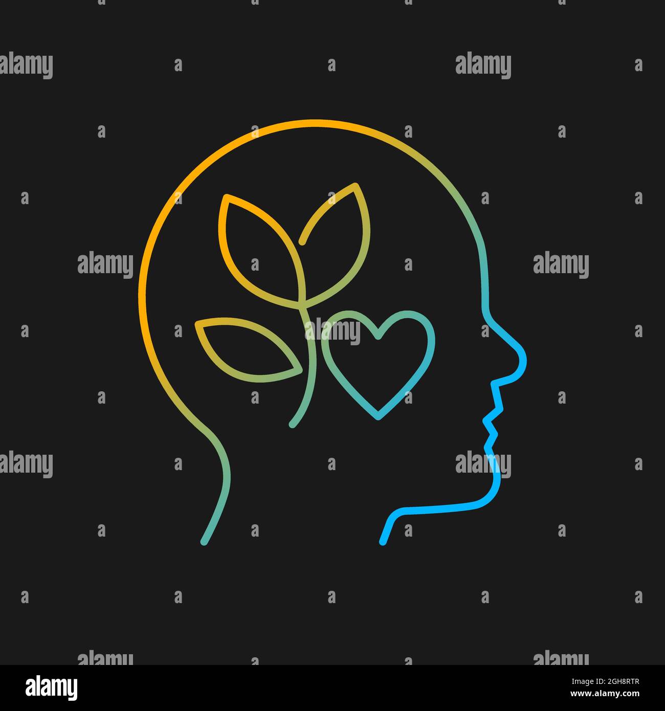 Intrinsic motivation gradient vector icon for dark theme Stock Vector ...