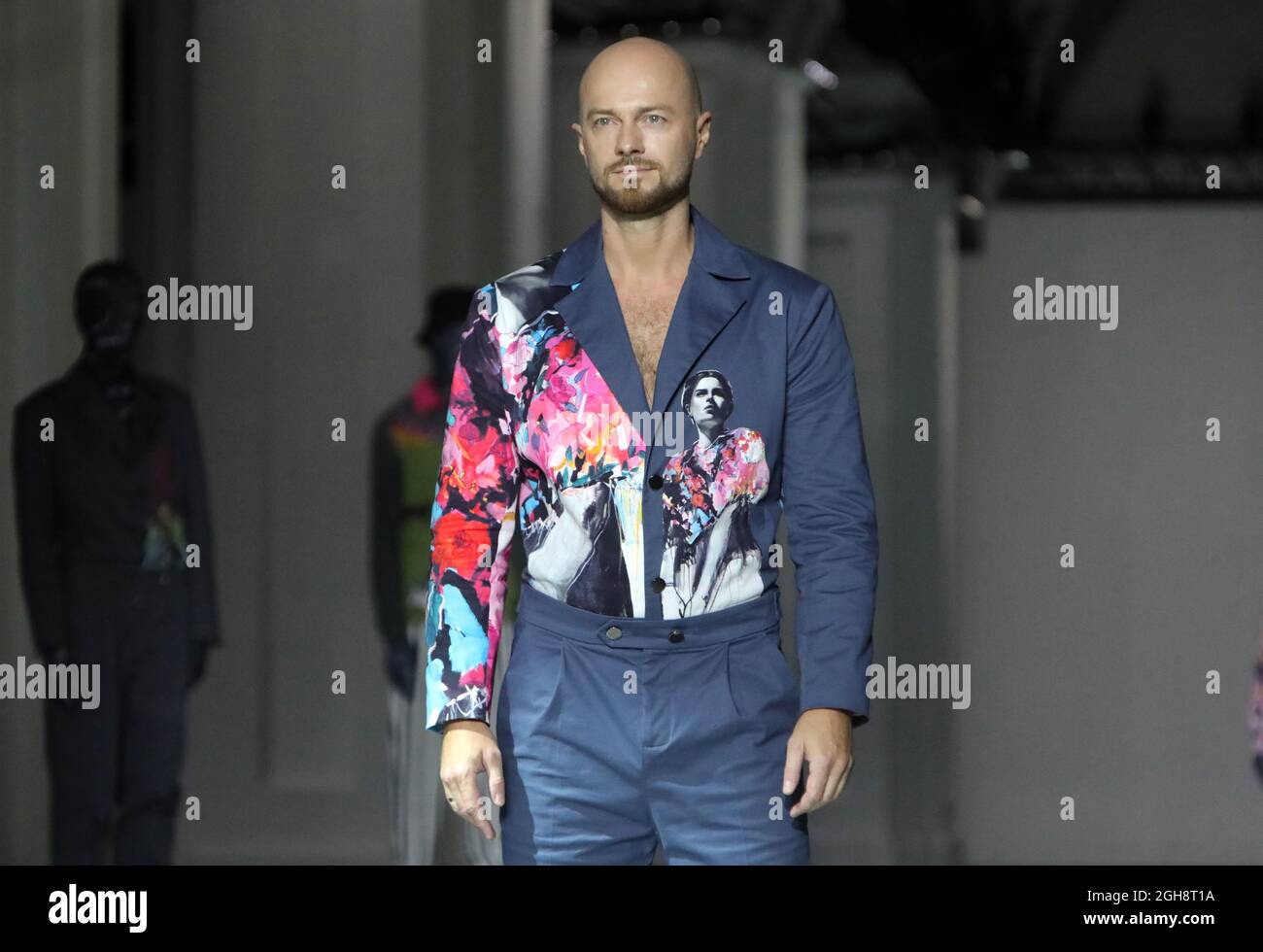 KYIV, UKRAINE - SEPTEMBER 4, 2021 - Ukrainian ballroom dancer Vlad Yama ...