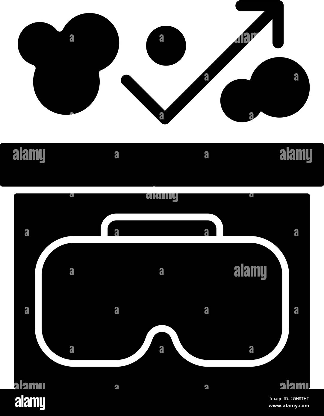 Protect from dust black glyph manual label icon Stock Vector Image ...
