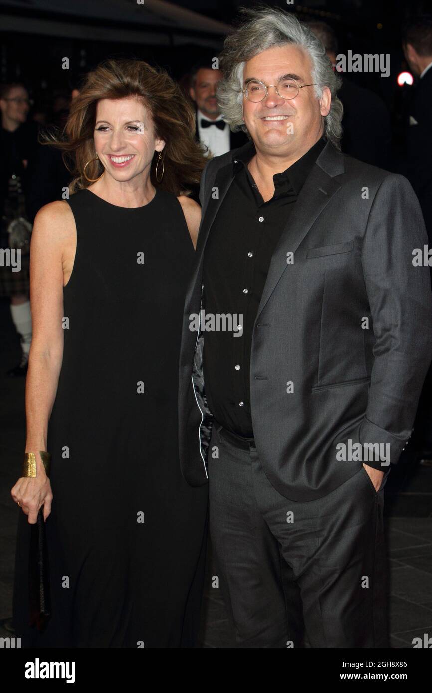London. UK. Paul Greengrass and Joanne Kaye at the UK Premiere of ...