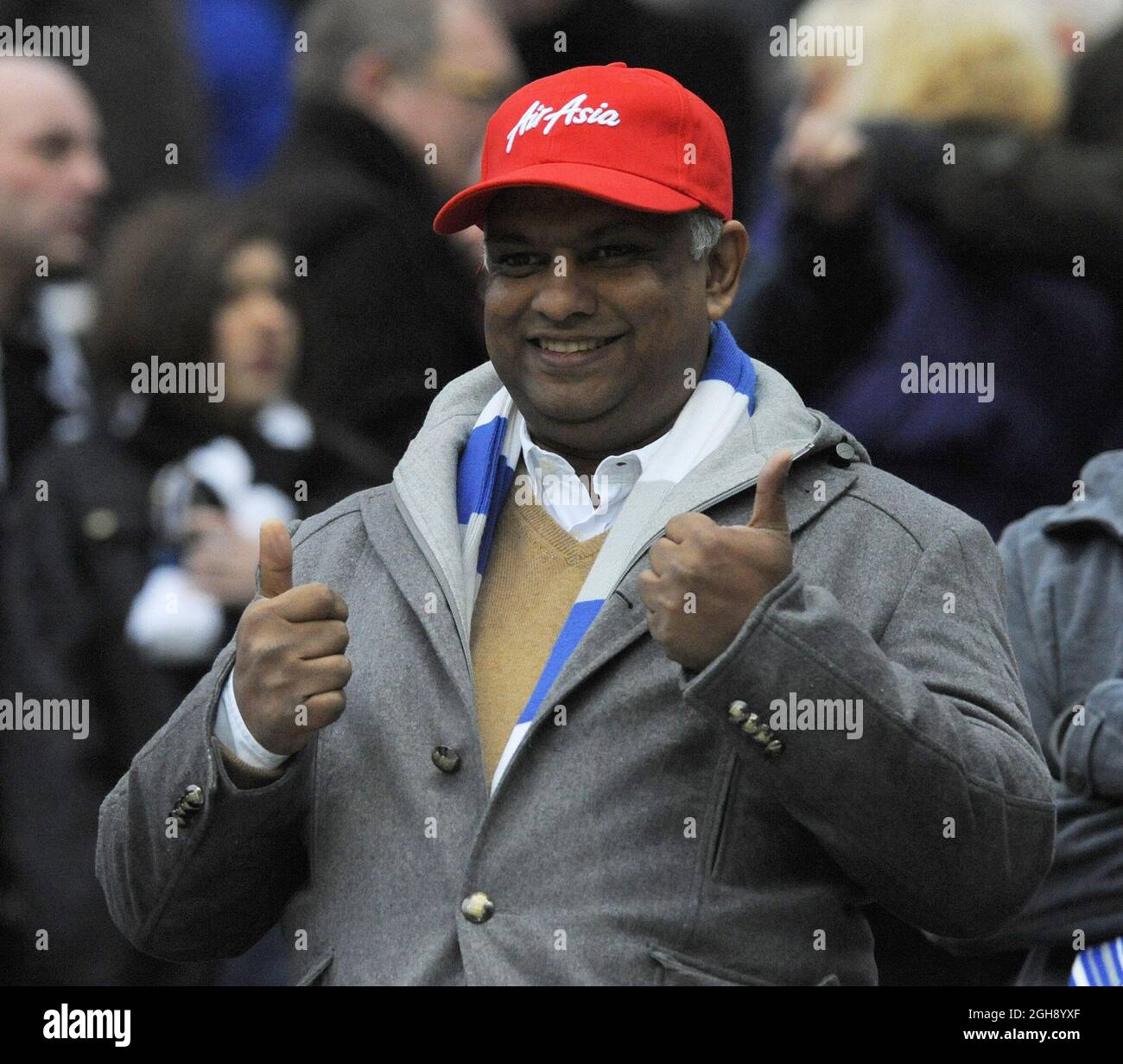 QPR owner Tony Fernandes during Barclays Premier League match between ...
