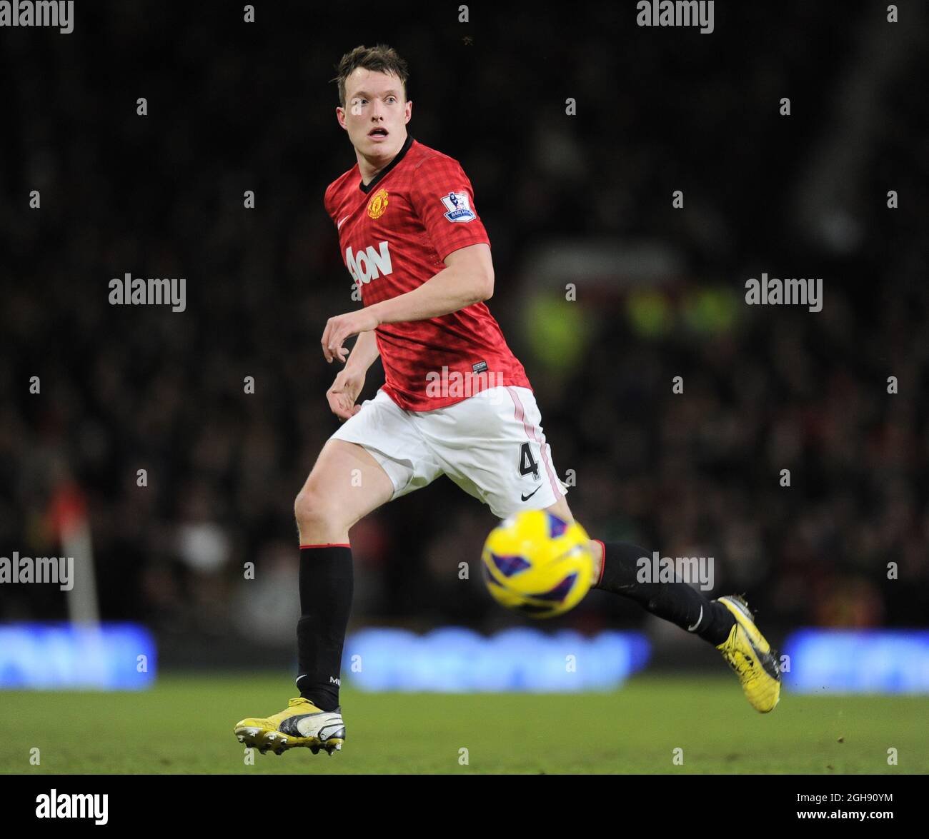 Phil Jones of Manchester United during the Barclays Premier League ...